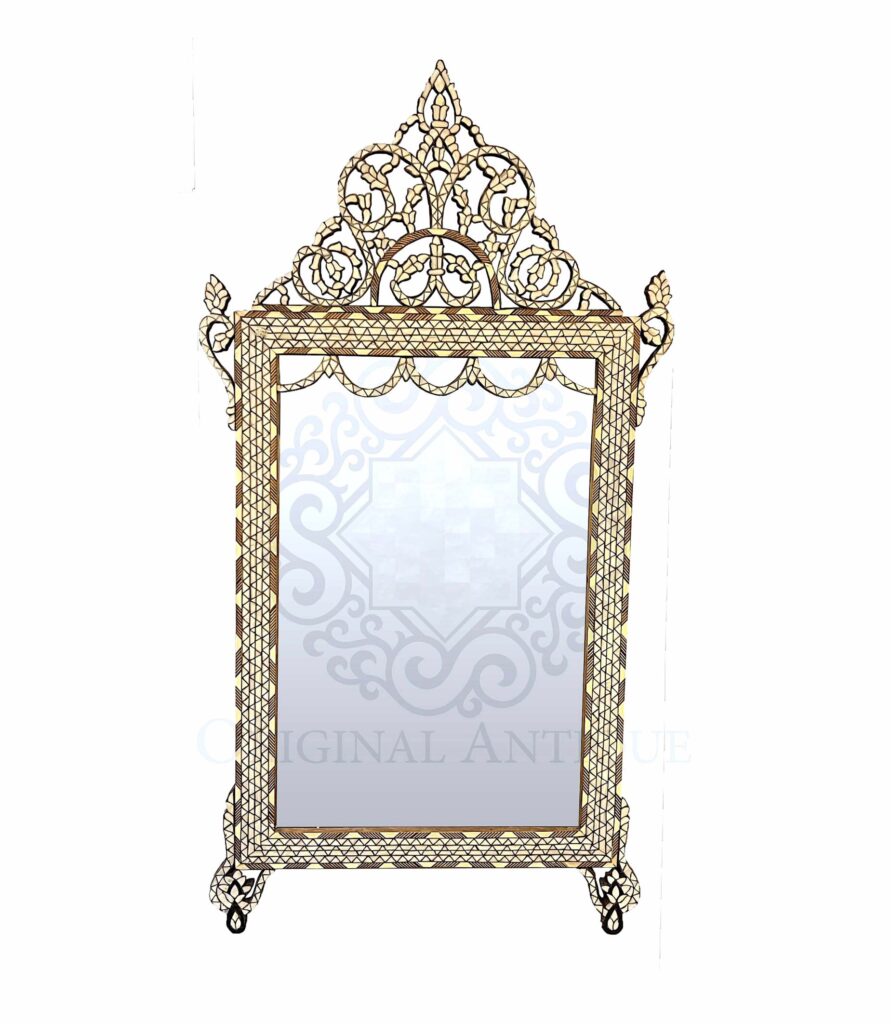 Hand-crafted traditional mirror | Mother-of-pearl fully inlaid | wall ...