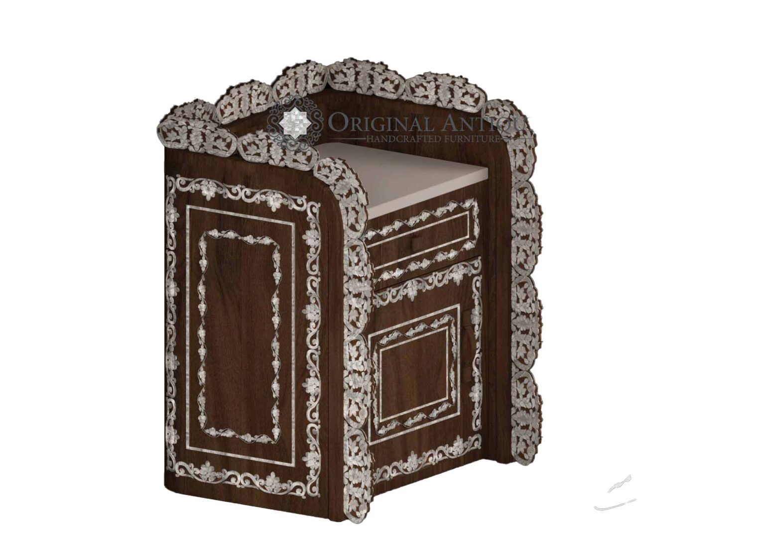 New design decorative Wooden Bedroom Commode | Mother of Pearl Inlay ...